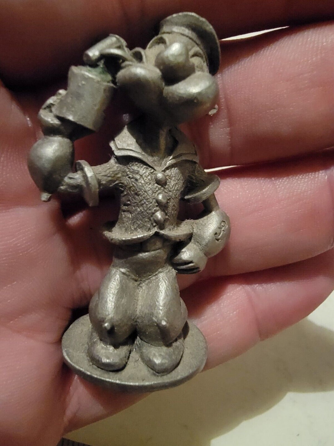 Vintage Fine Pewter Figure Figurine Spoontiques Popeye the Sailor Man ...