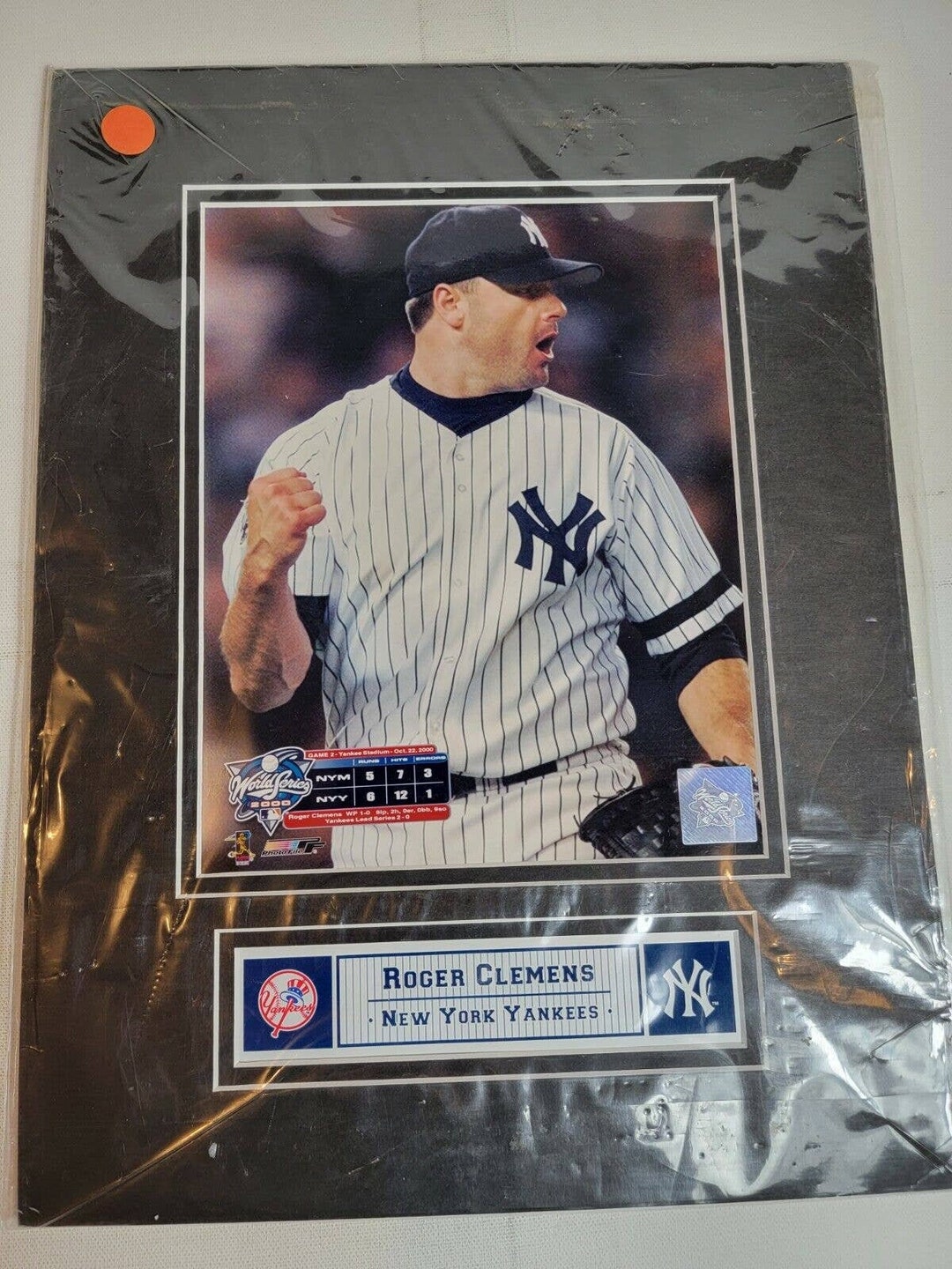 New York Yankees Roger Clemens Picture Mounted Memories 2000 World ...