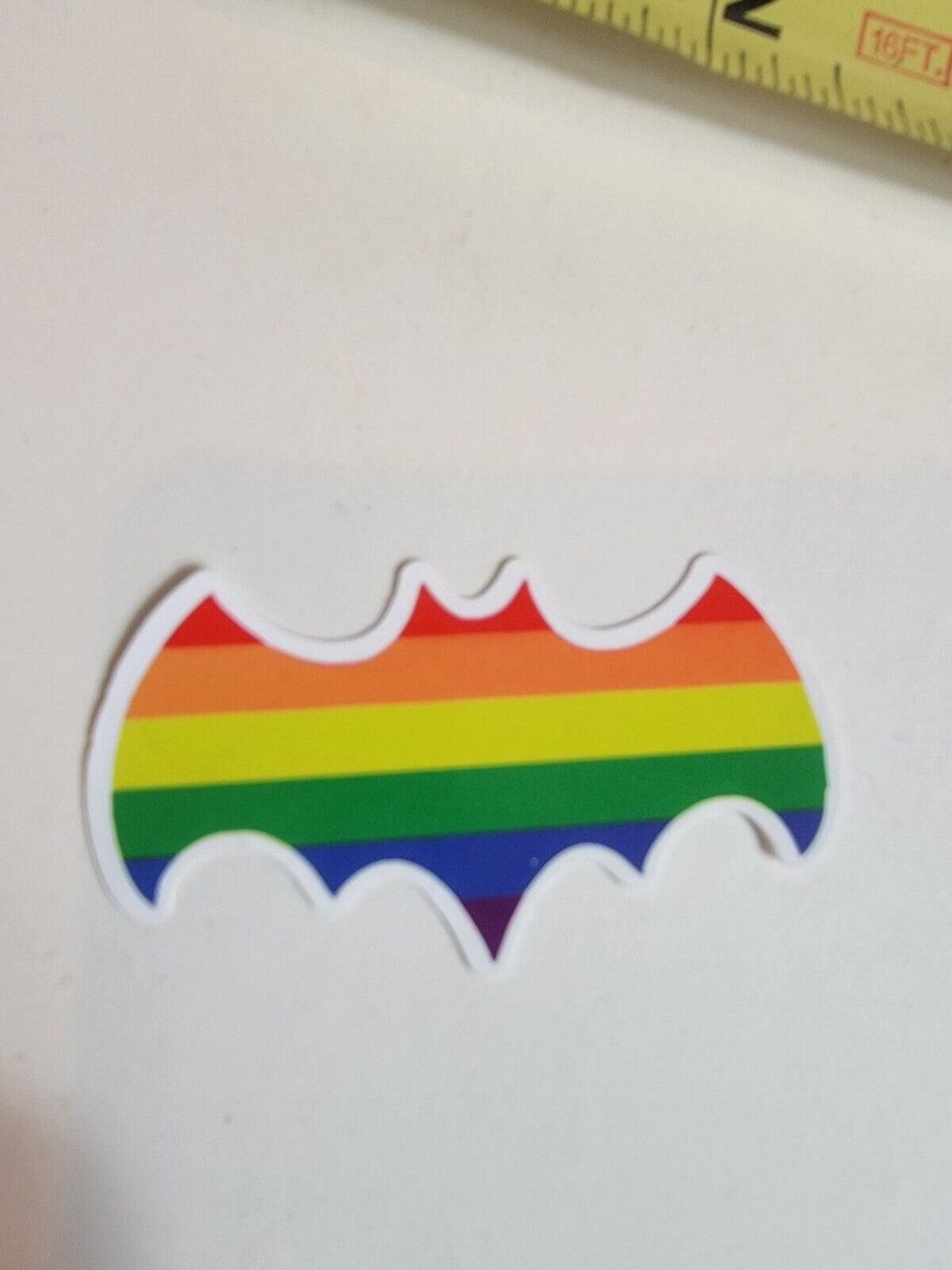 LGBTQ Pride Rainbow Sticker Decal Multi Color Batman Bat Symbol - Etsy
