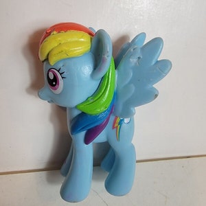 My Little Pony Plastic Rainbow Dash MLP Toy Action Figure Hasbro - Etsy
