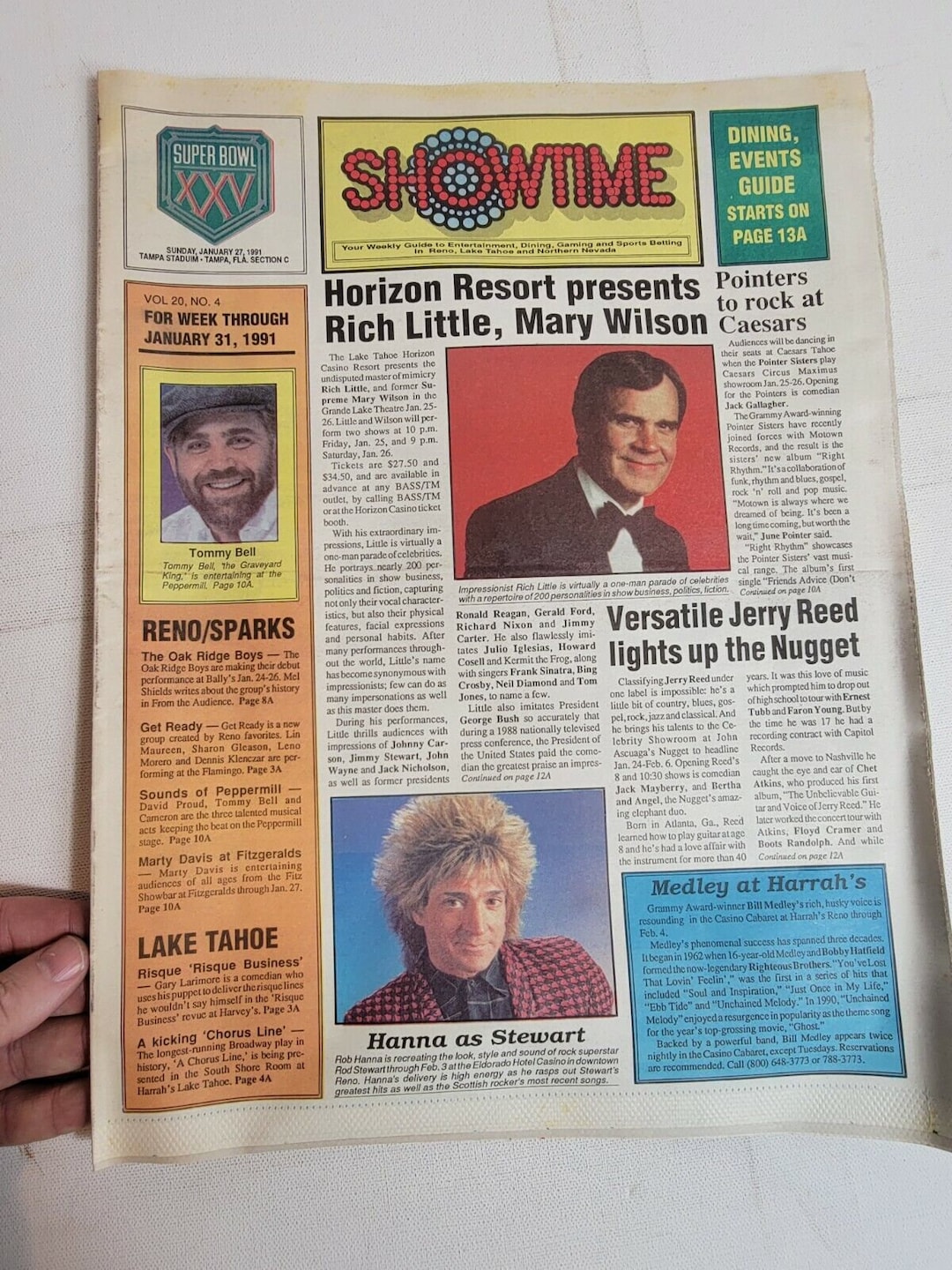 Vintage 1990s Newspaper Sports Section 1991 Bills Vs Giants Superbowl ...