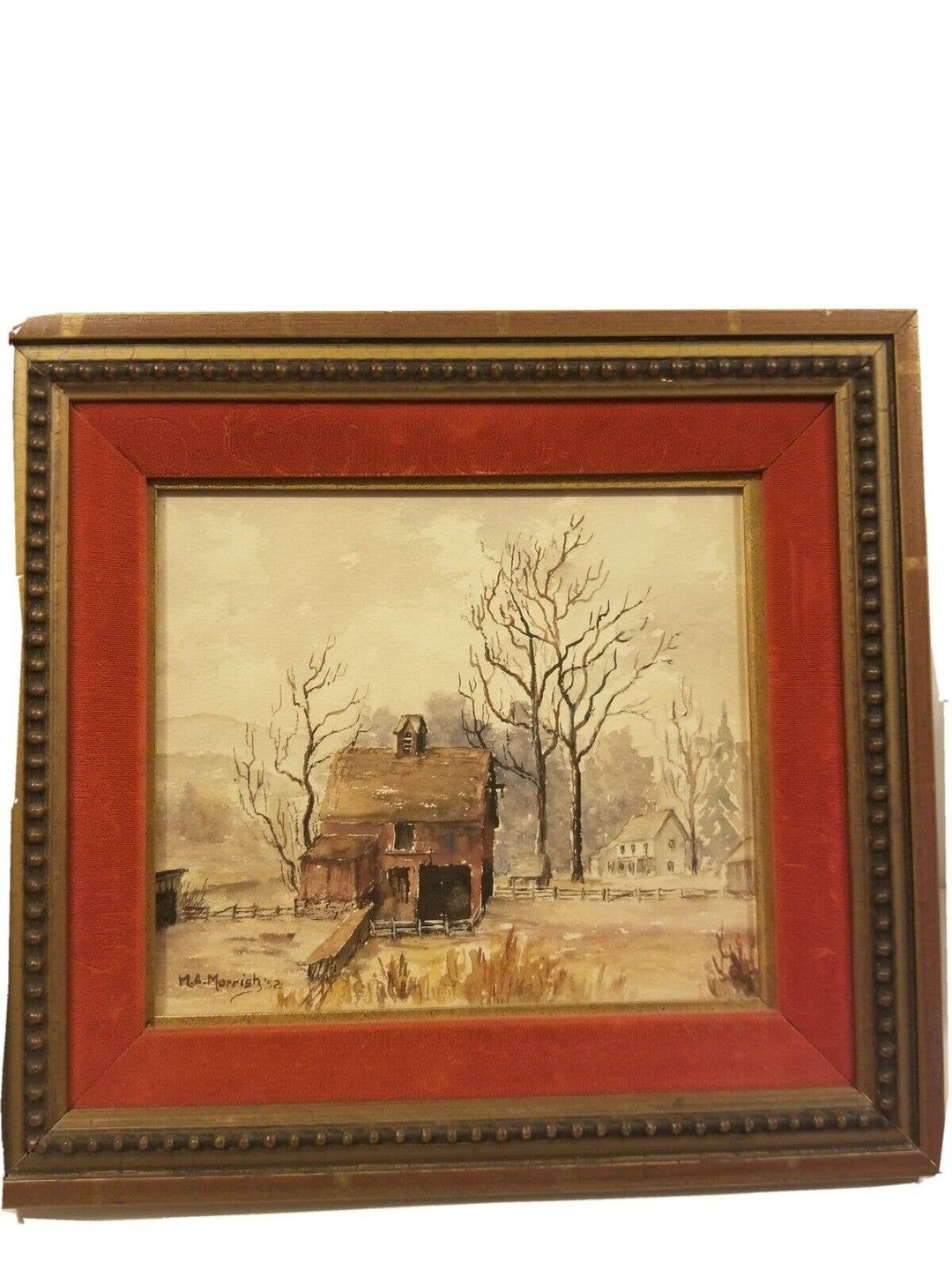 Margaret Morrish Antique Oil Painting Canvas Art M.A. Morrish - Etsy