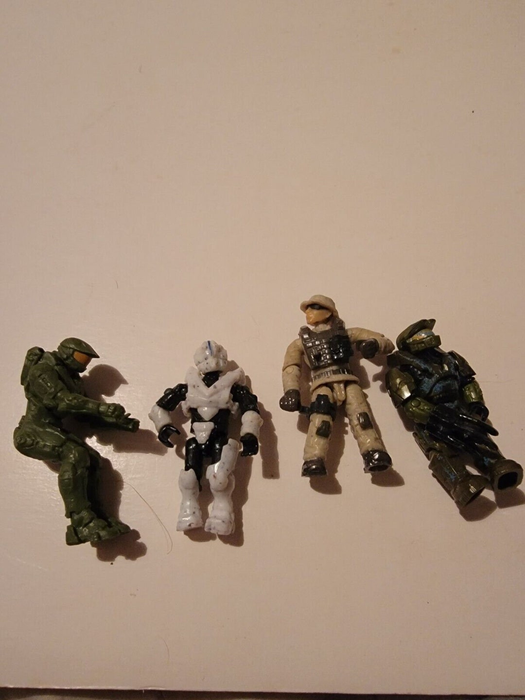 Lot of 4 Video Game Mini Figures Toys COD Soldier Halo Figs Master ...