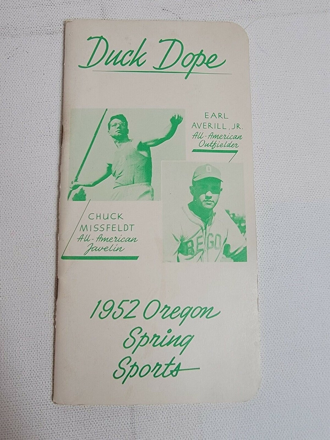 Vintage 1950s Oregon Ducks Duck Dope Spring Sports Uofo 1952 - Etsy