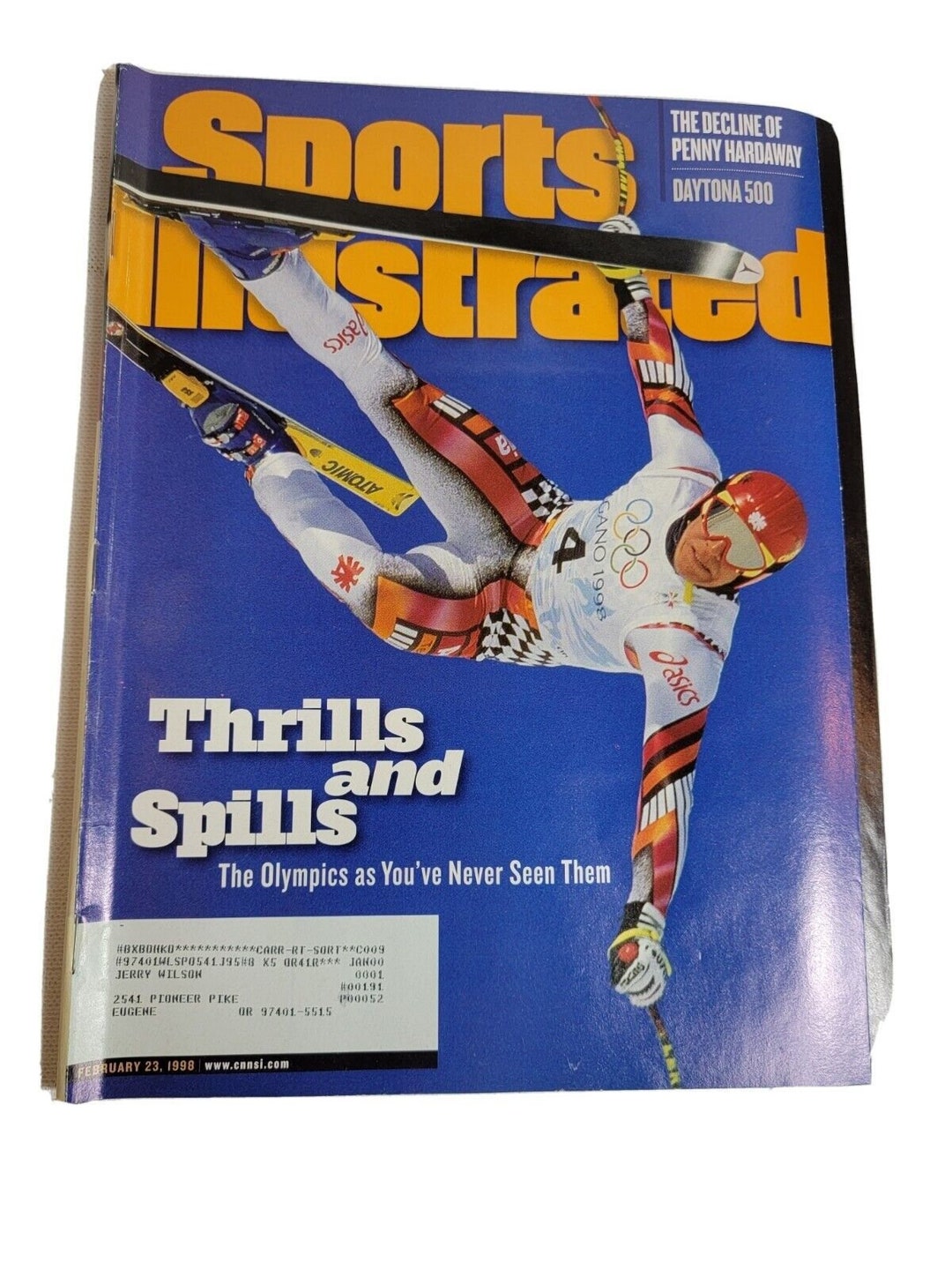 Vintage 1990s Sports Illustrated Magazine Olympics Spills and Thrills ...