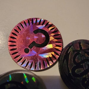 Lot of 7 Vintage Pogs Slammers 1990s Dice Bomb Skull Cross Bones Snake ...