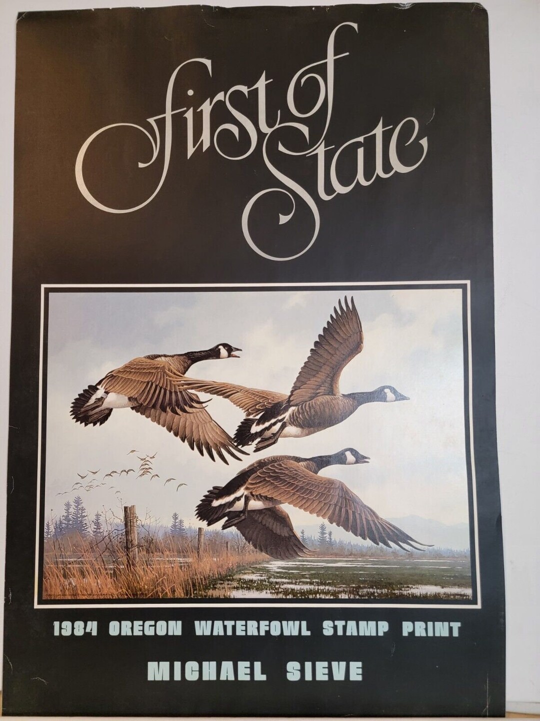 Vintage First of the State 1984 Oregon Waterfowl Stamp Print Proof ...