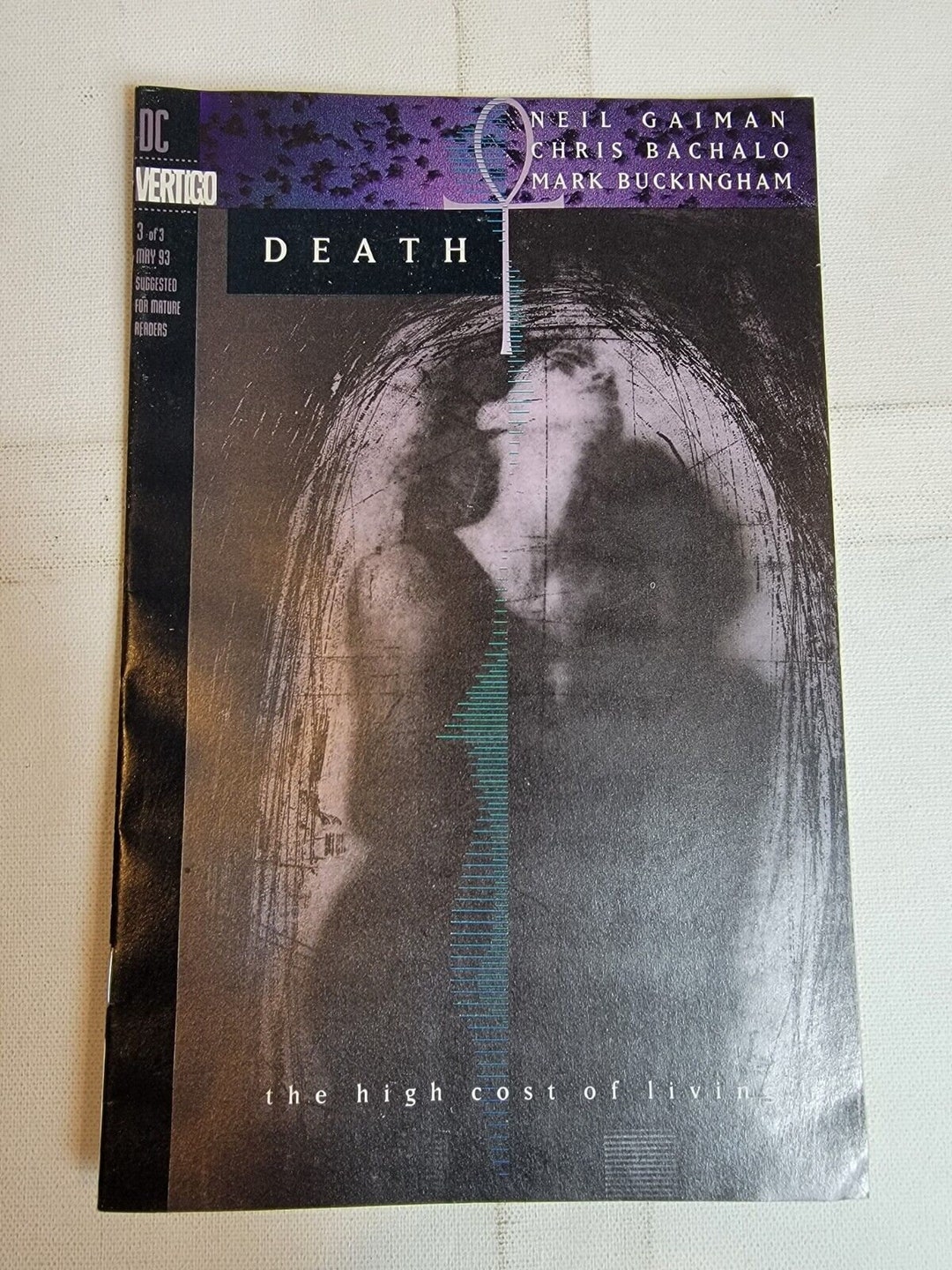 Comic Book Neil Gaiman Death DC Comics Vertigo 3 of 3 High Cost of ...