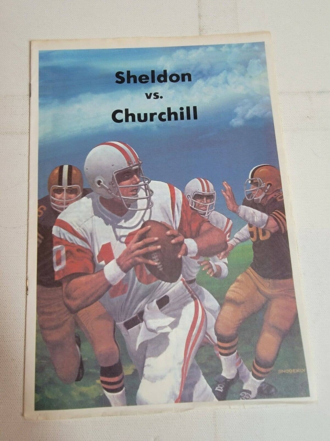 Vintage High School Game Program Football Eugene Oregon Churchill Vs ...