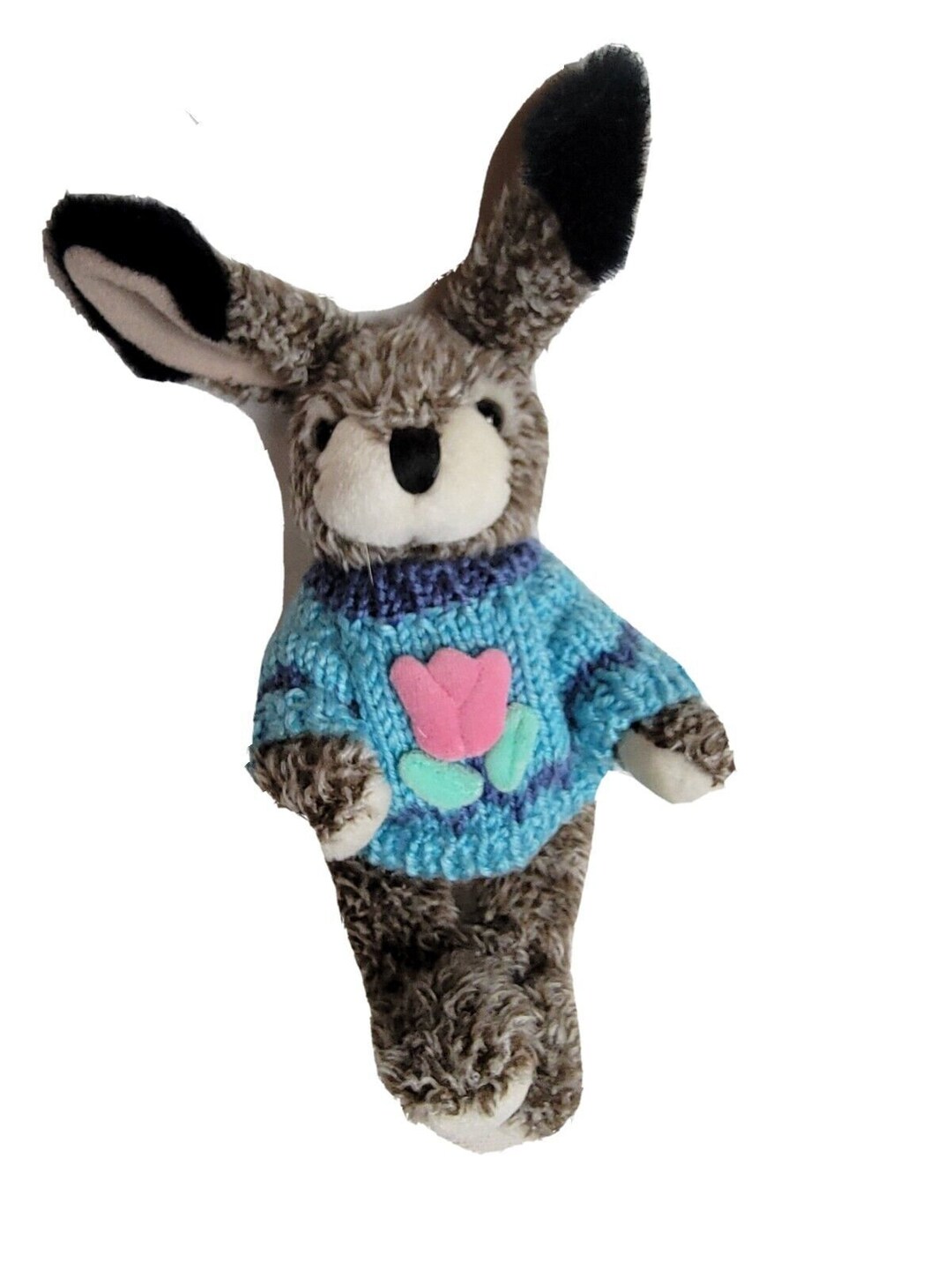 Vintage 1990s Hug Fun Jointed Plush Toy Bunny Rabbit Sweater 1999 ...