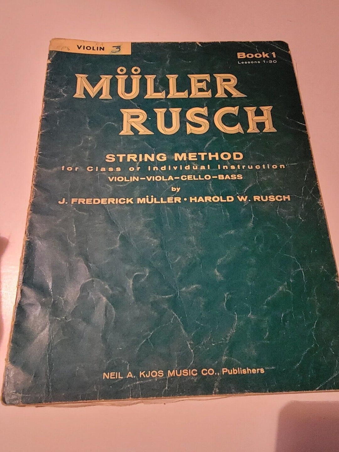 Vintage 1961 Muller Rusch String Method Book 1 / Lessons - Etsy