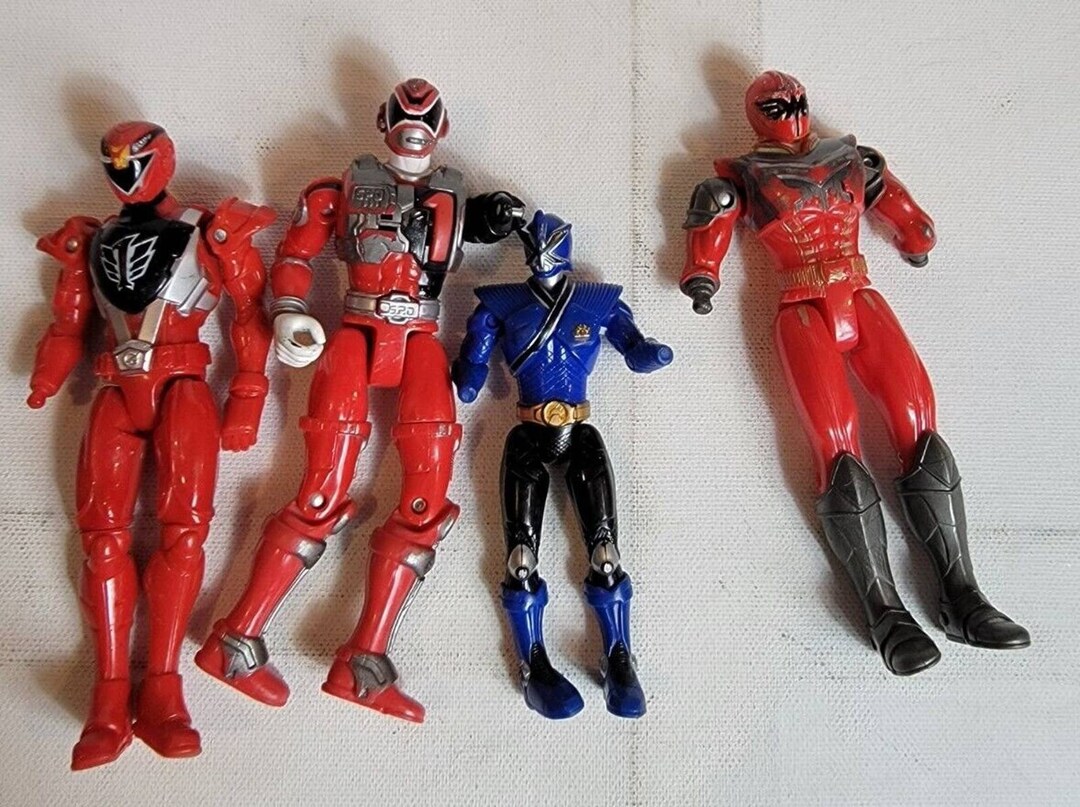 Bundle Lot of Mighty Morphin Power Rangers Action Figures Damaged ...