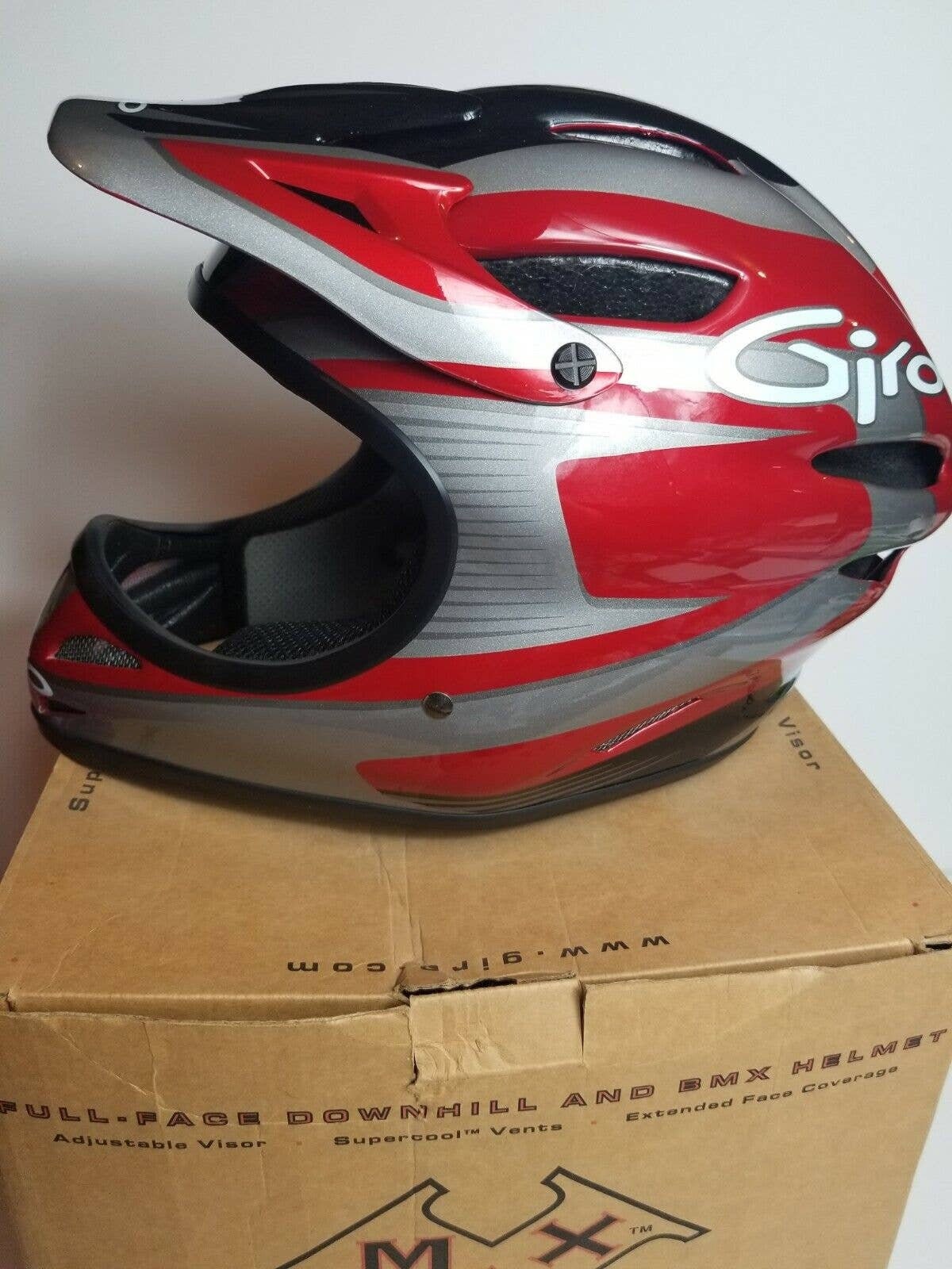 Giro Full Face Downhill and BMX Helmet Mad Max Gray Red - Etsy