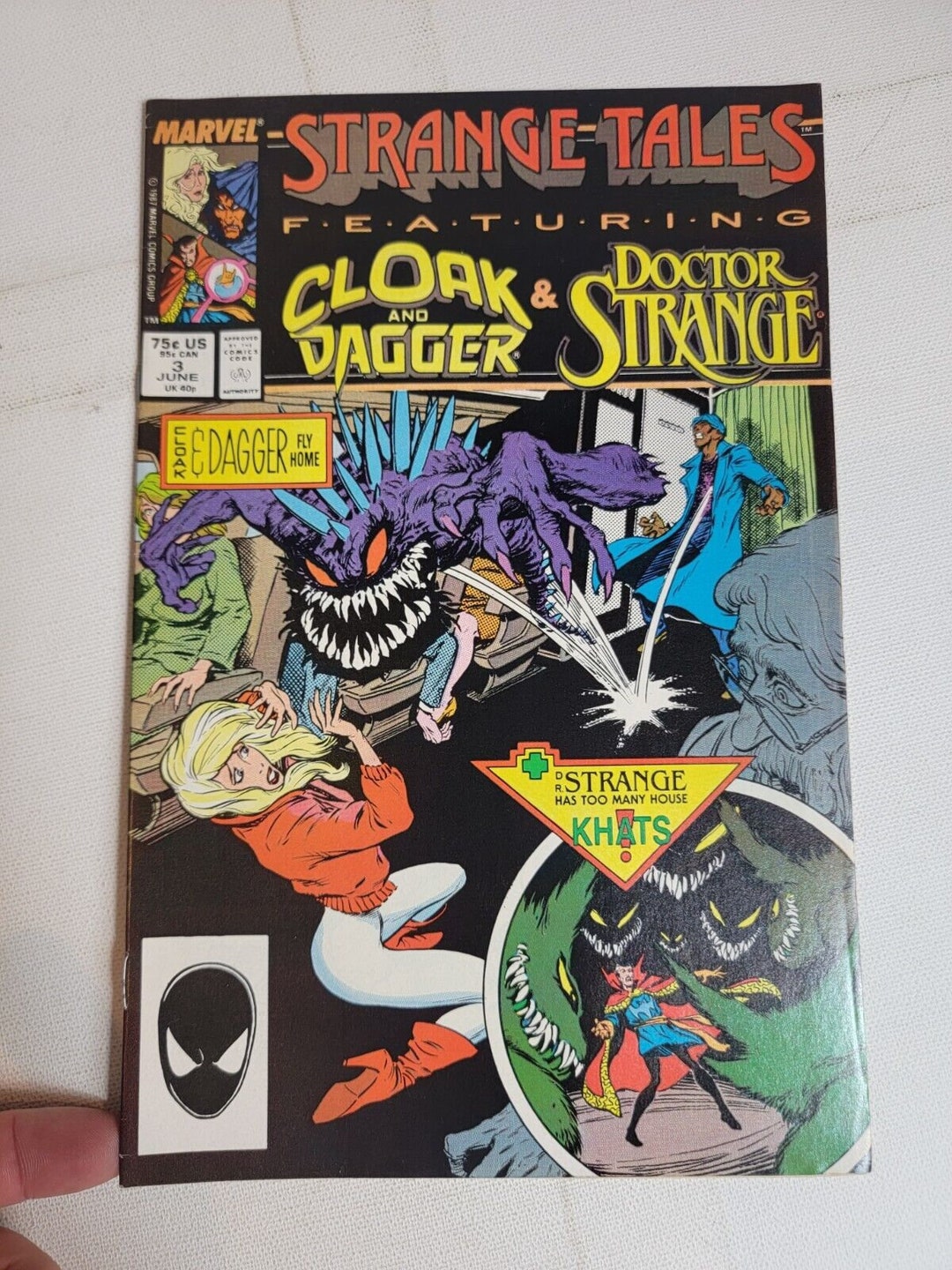 Comic Book Marvel Comics Doctor Strange Tales Cloak and Dagger 3 - Etsy