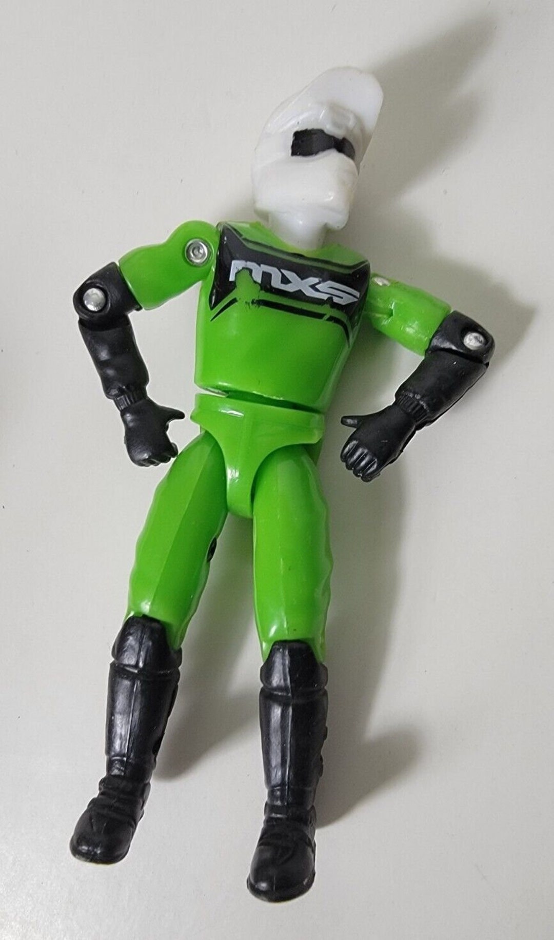 MXS Motorcycle Racing Green Rider Action Figure Loose - Etsy