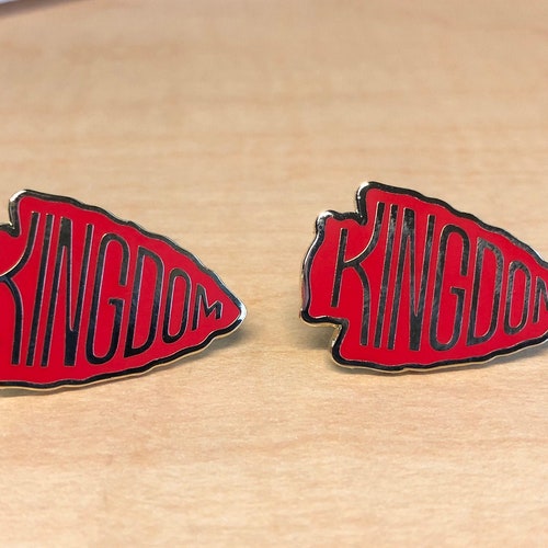Kansas City Chiefs Kingdom Enamel Pin Free Domestic Shipping - Etsy