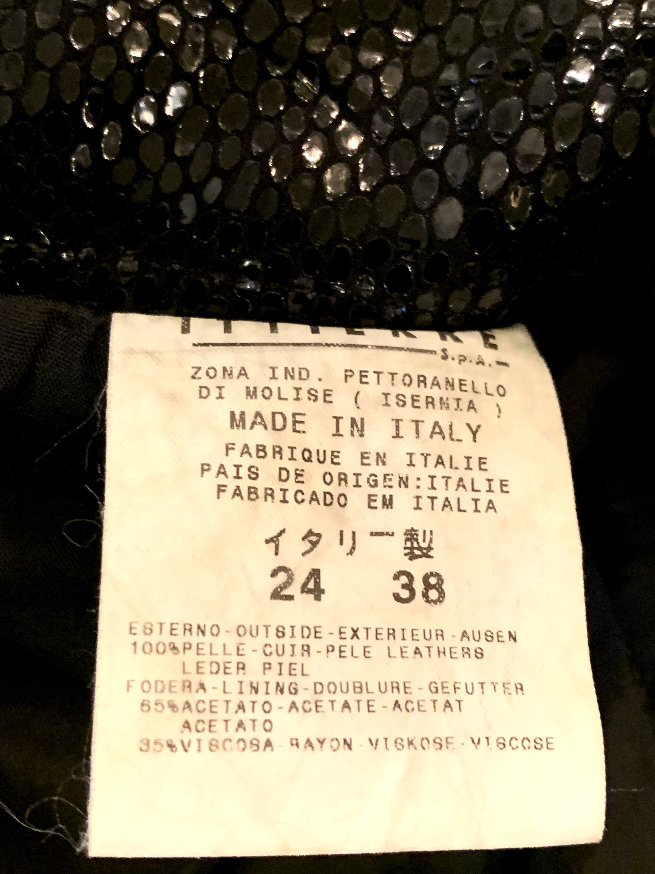 True Vintage Versace Medusa Black Snake Leatherpants Streettrends ...