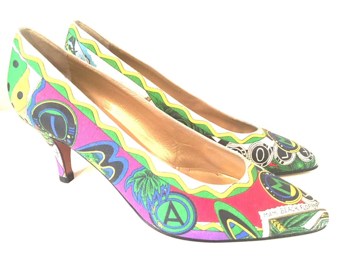 Vintage Sergio Rossi Pumps Miami Beach Florida - Etsy
