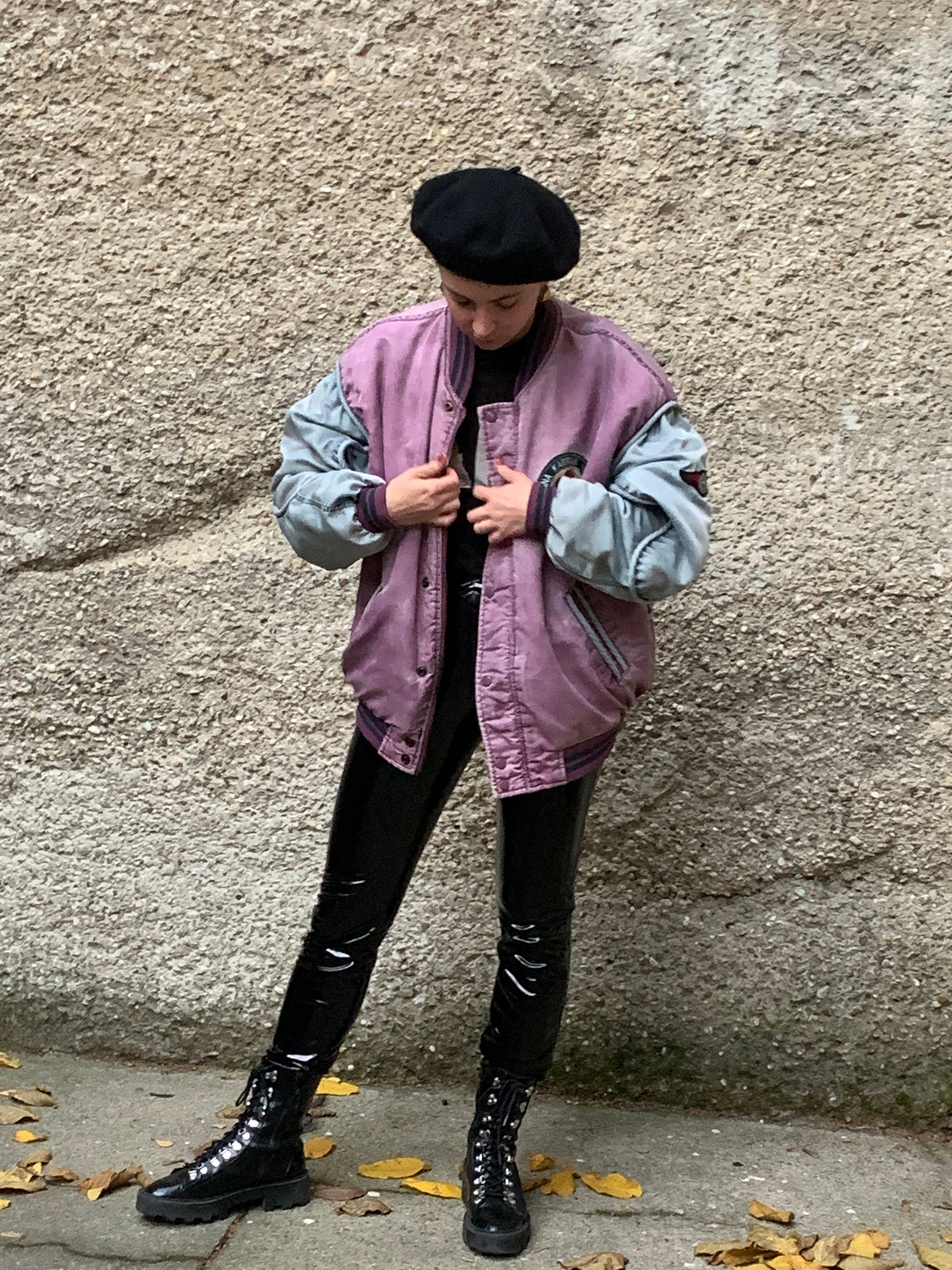 Vintage 90s Bomber Jacket by Donna Karan Central Park New Vintage 90s Bomber Jacket by Donna Karan Central Park New