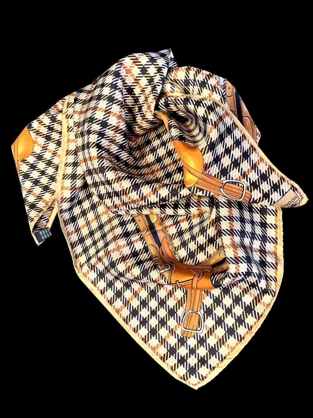 Vintage Daks London Silk Scarf Glencheck - Etsy