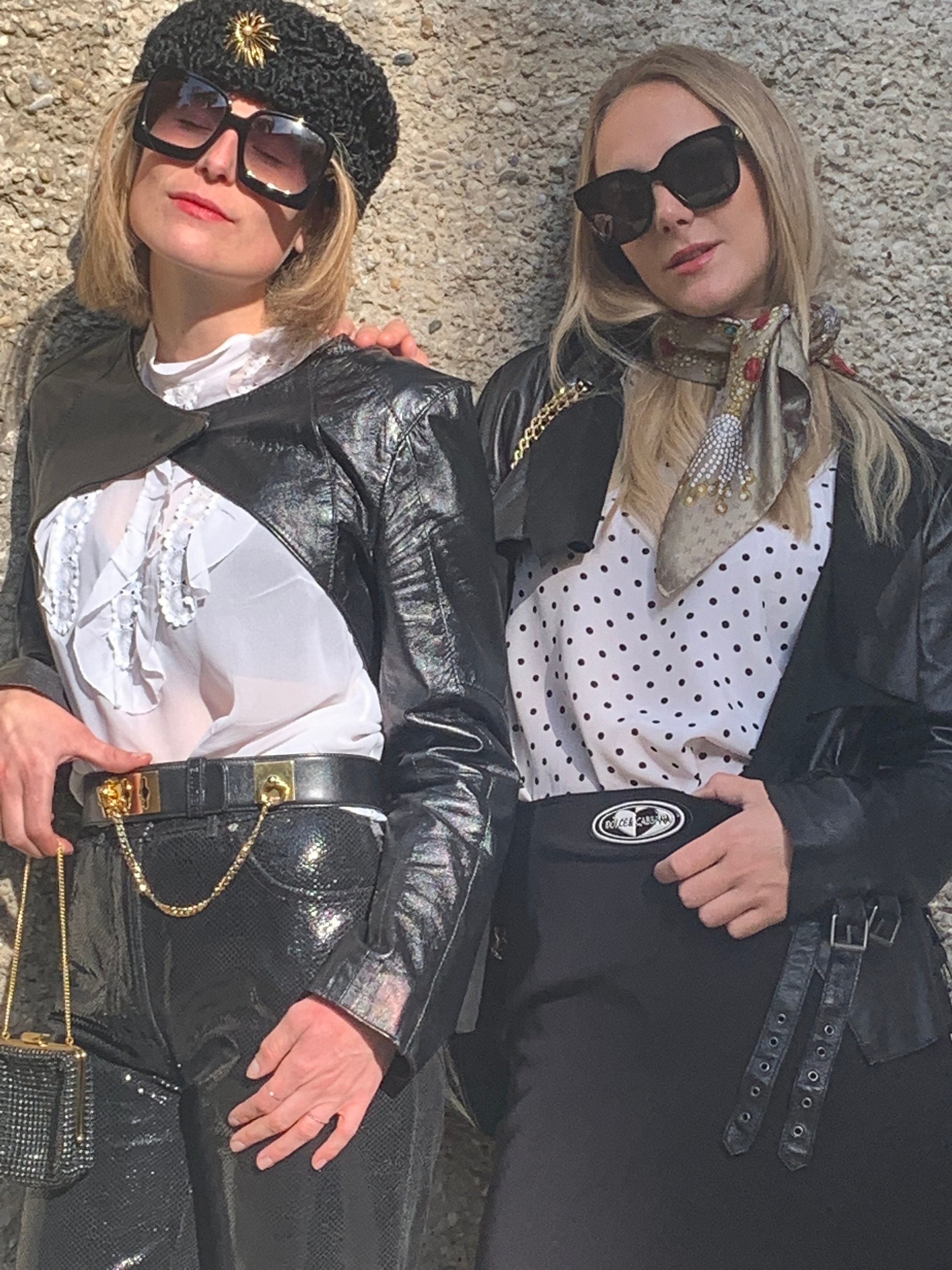 True Vintage Versace Medusa Black Snake Leatherpants Streettrends ...