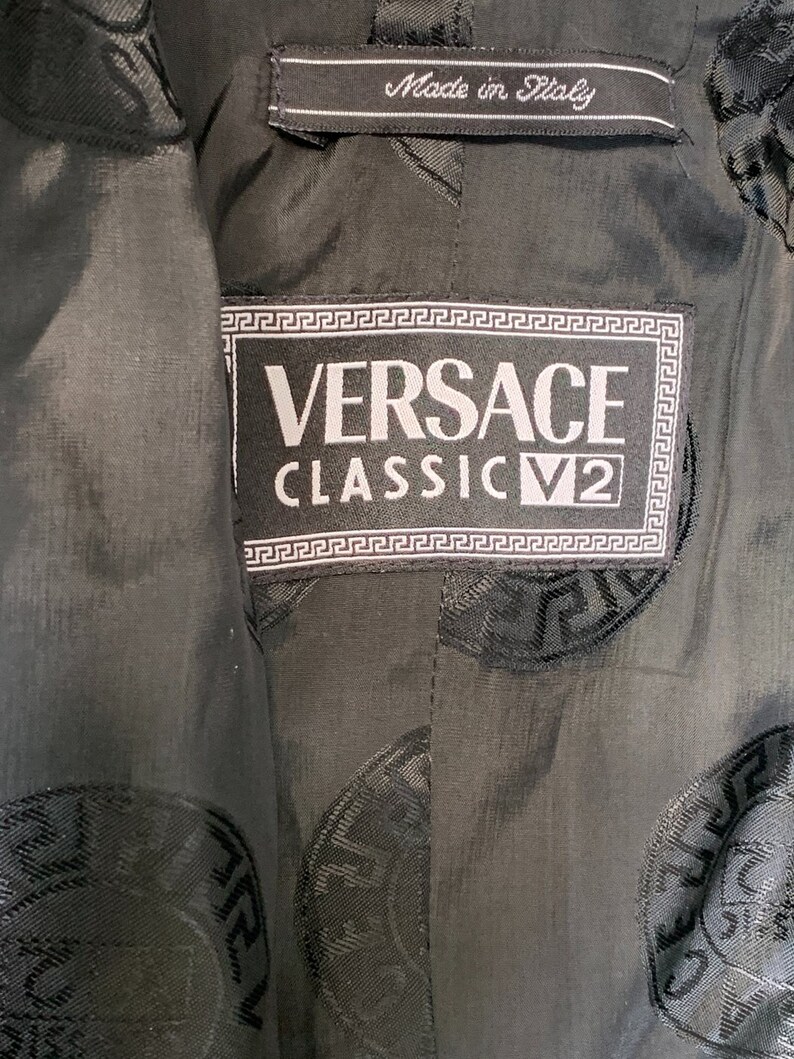 Vintage Gianni Versace Silk Waistcoat Gilet in Gold With Black and ...