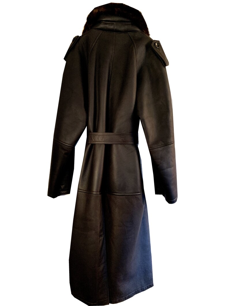 Stunning Vintage Uniform Coat Lambskin Leather Coat in - Etsy