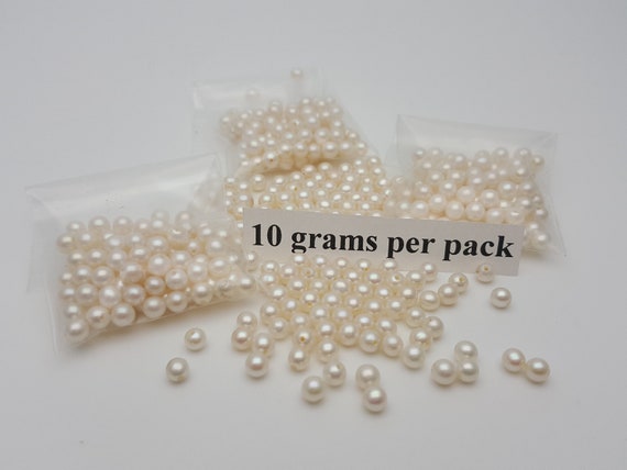 DIY PEARLS Pack of 10 Grams Loose Pearls Beautiful | Etsy