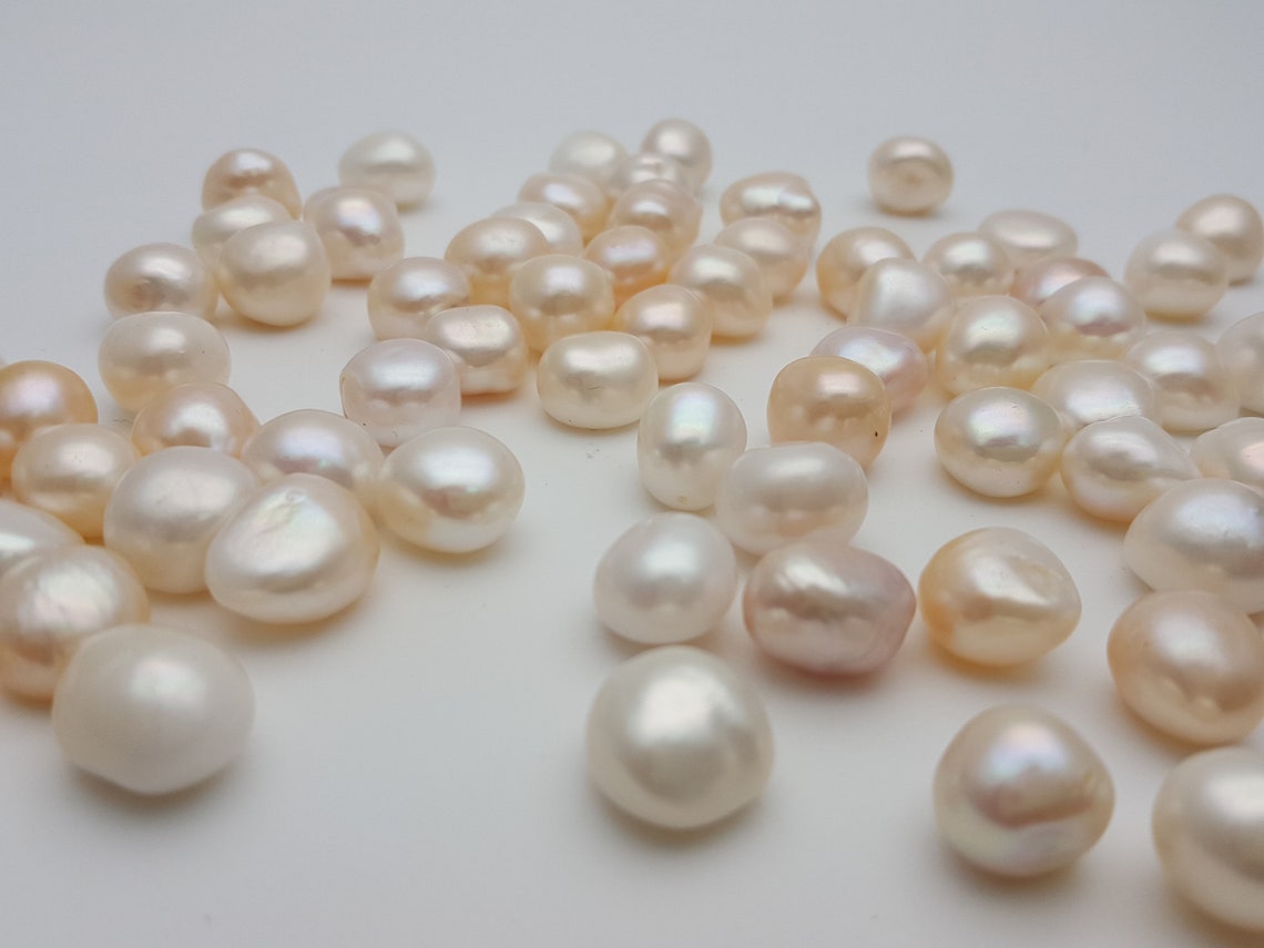 DIY PEARLS Pack 50 Grams Beautiful Baroque Pearls Natural - Etsy