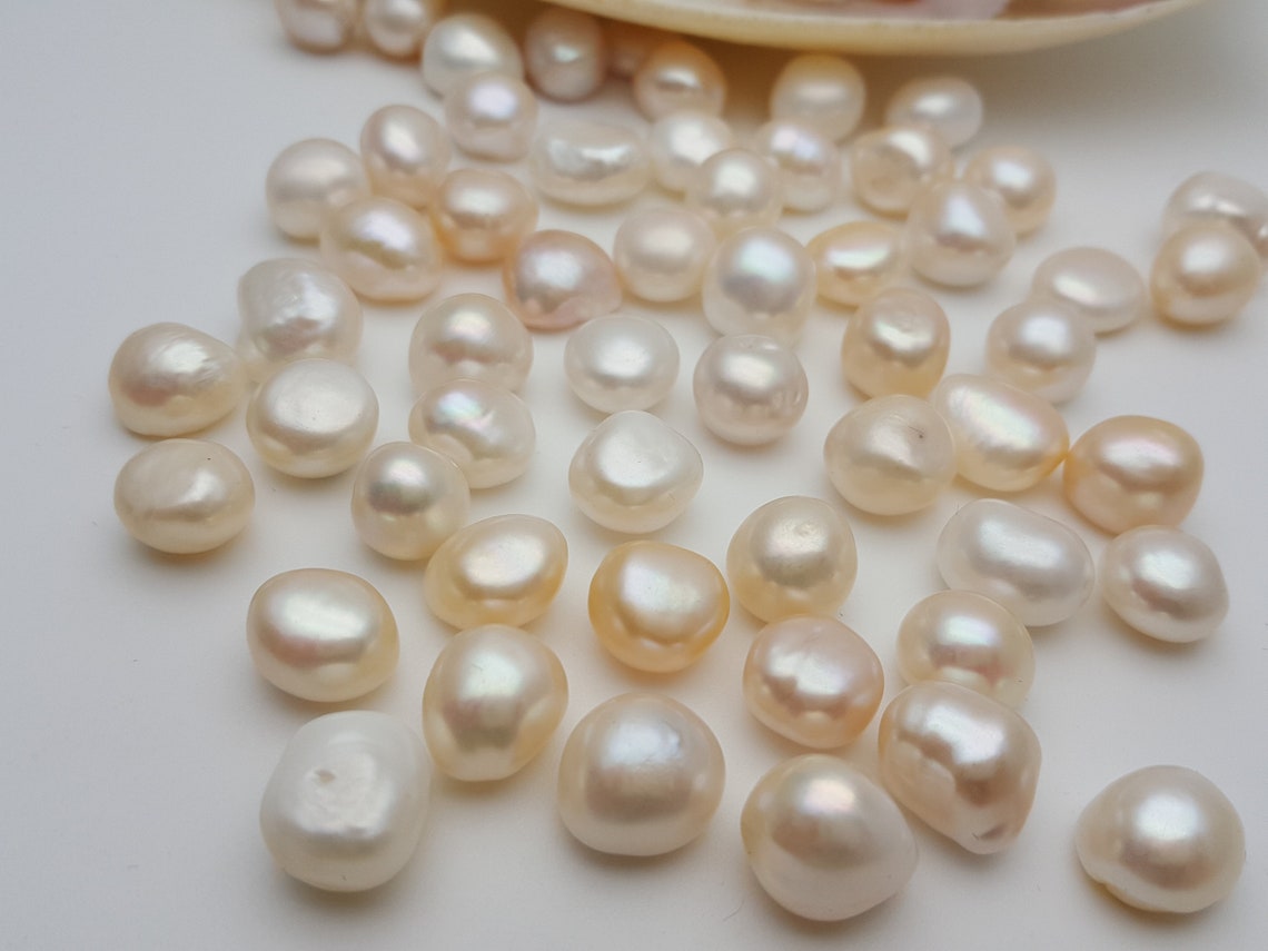 DIY PEARLS Pack 50 Grams Beautiful Baroque Pearls Natural - Etsy