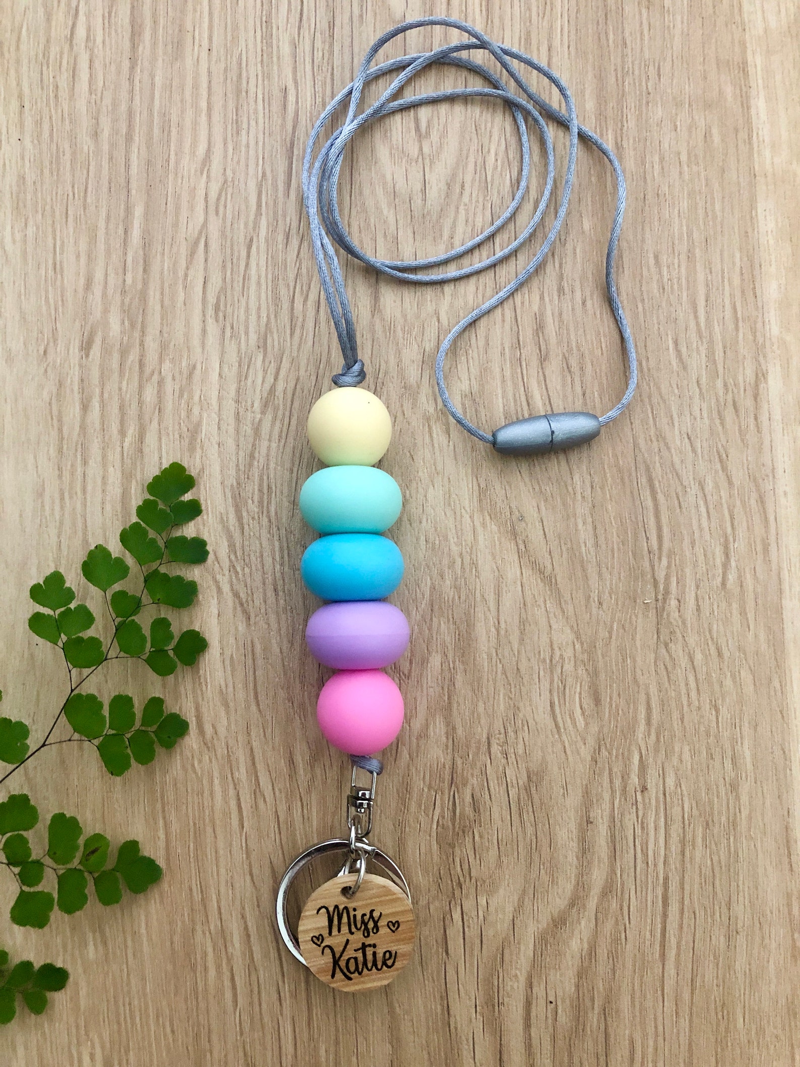 Personalised lanyards with custom name tags for teachers | Etsy