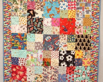 Boys Patchwork Quilt | Etsy