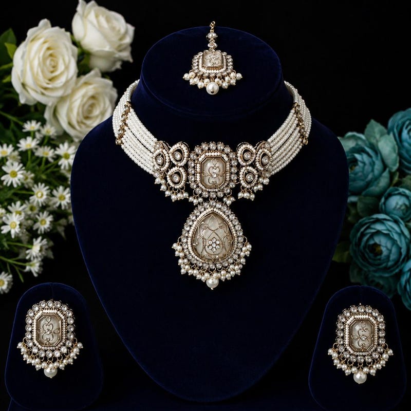 Kundan Jadau Choker Sets - Etsy