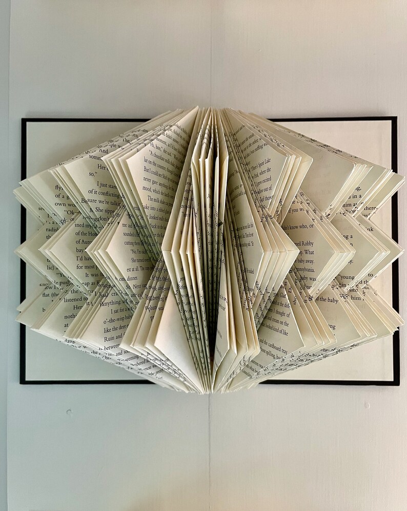 Folded Book Wall Art / Gallery Book / Book Fold / Bookfold Wall Art ...