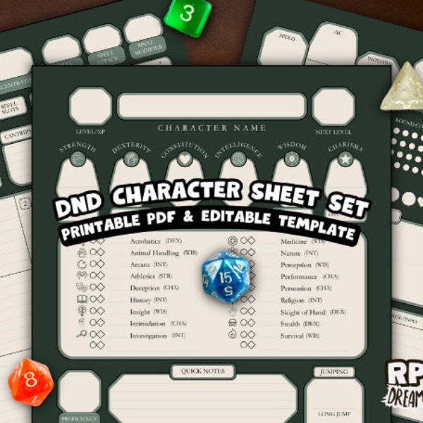 Dnd 5e Cheat Sheet - Etsy