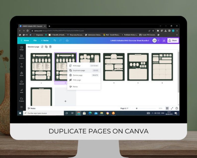 Dungeons and Dragons Editable PDF and Downloadable Character Sheet, Dnd ...