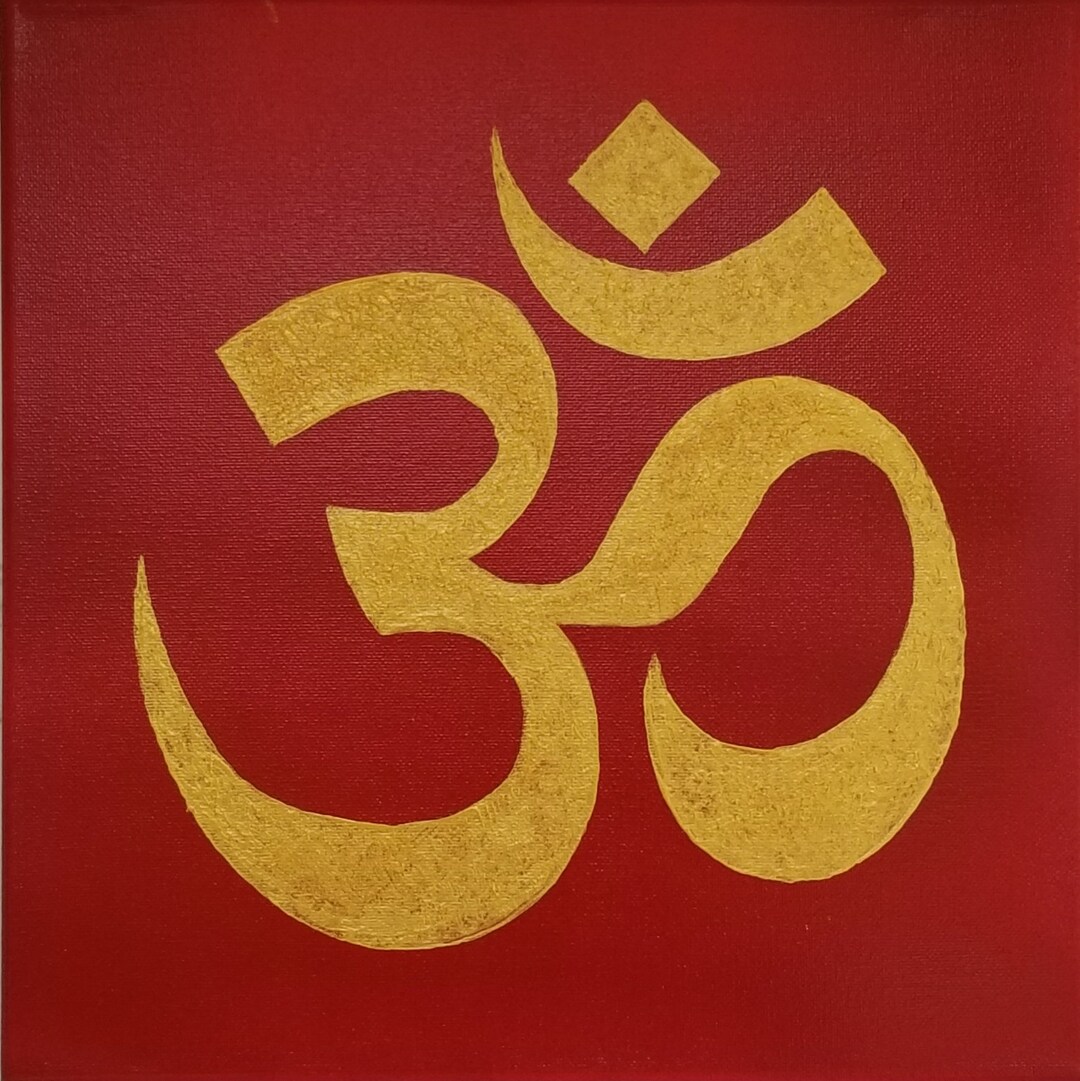 Om in Red & Gold - Etsy