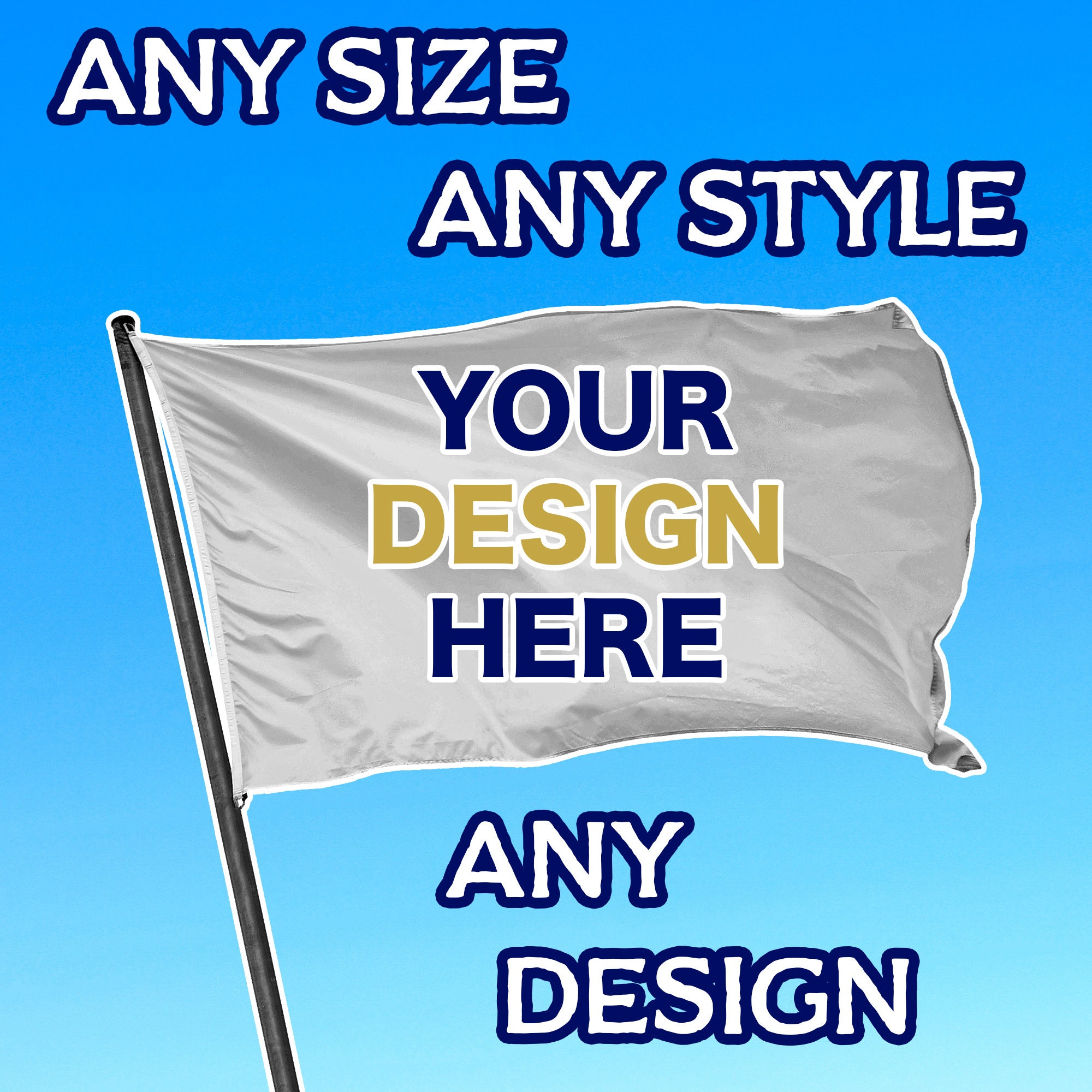 Custom Printed & Personalised Flags / Banners | Any Size | Any Design ...