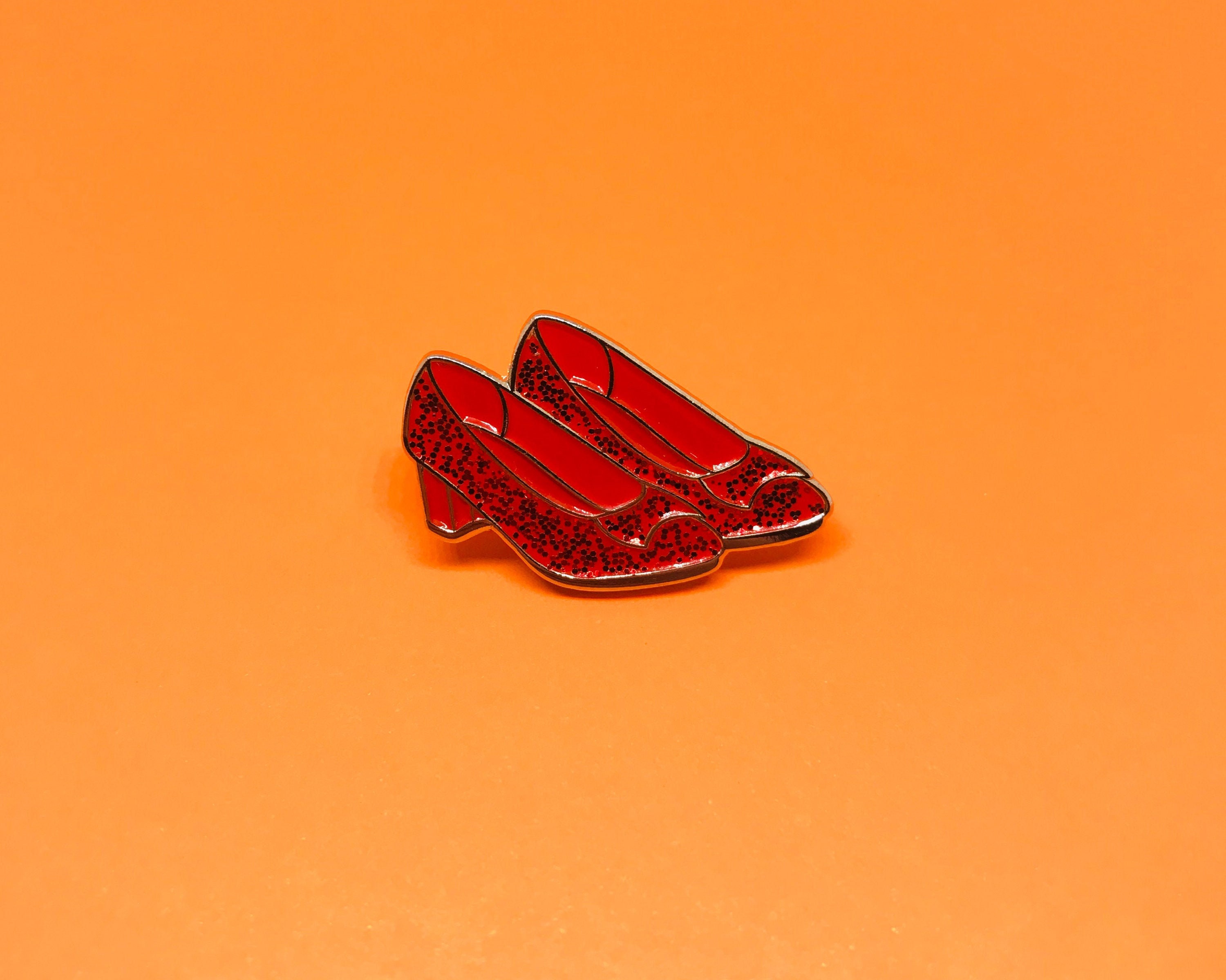 Dorothy Wizard of Oz Ruby Slippers Enamel Pin Badge | Etsy