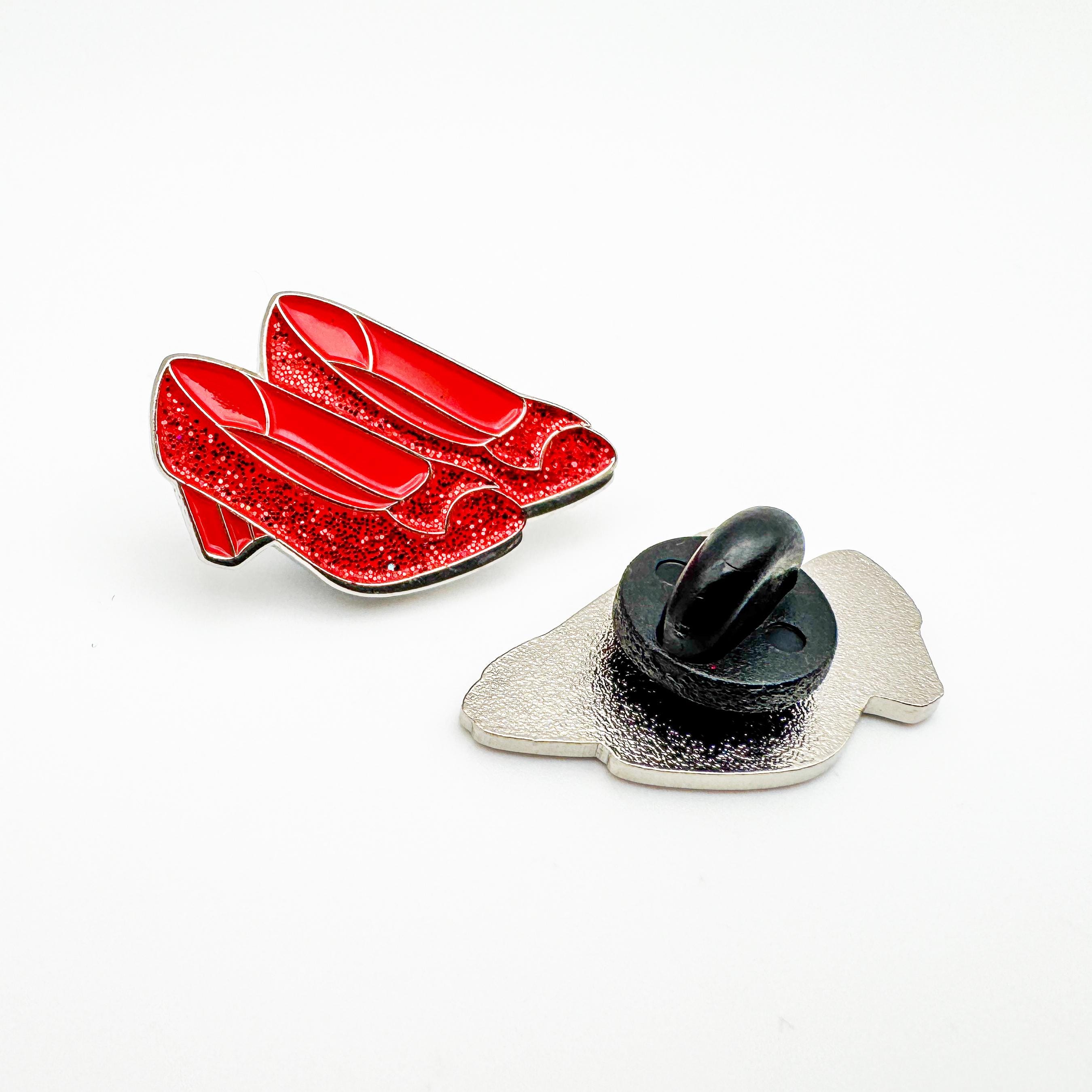 Dorothy Wizard of Oz Ruby Slippers Enamel Pin Badge | There's No Place ...