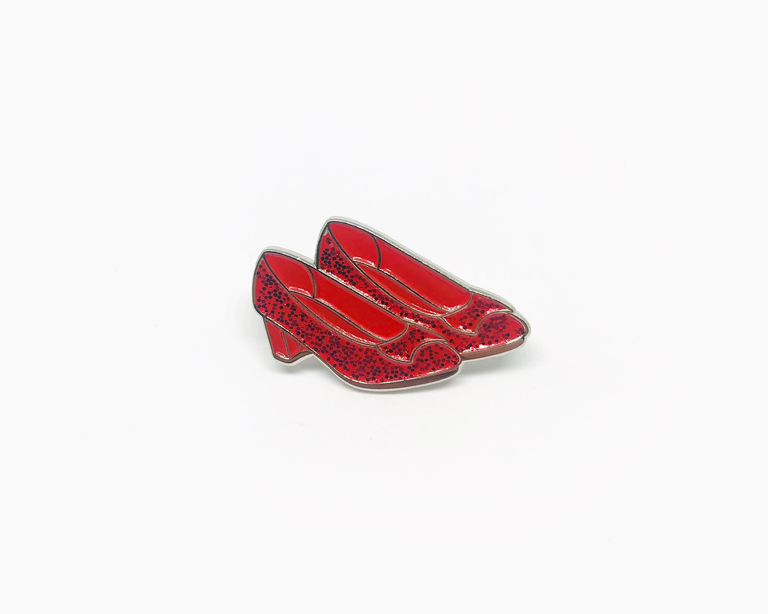 Dorothy Wizard of Oz Ruby Slippers Enamel Pin Badge | Etsy