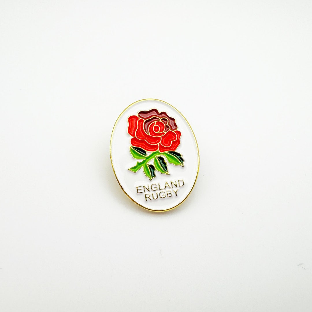 England Rugby Rose Enamel Pin Badge | Rugby Twickenham Six Nations ...