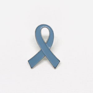 Prostate Cancer Awareness Blue Ribbon Enamel Pin Badge Charity Donation ...