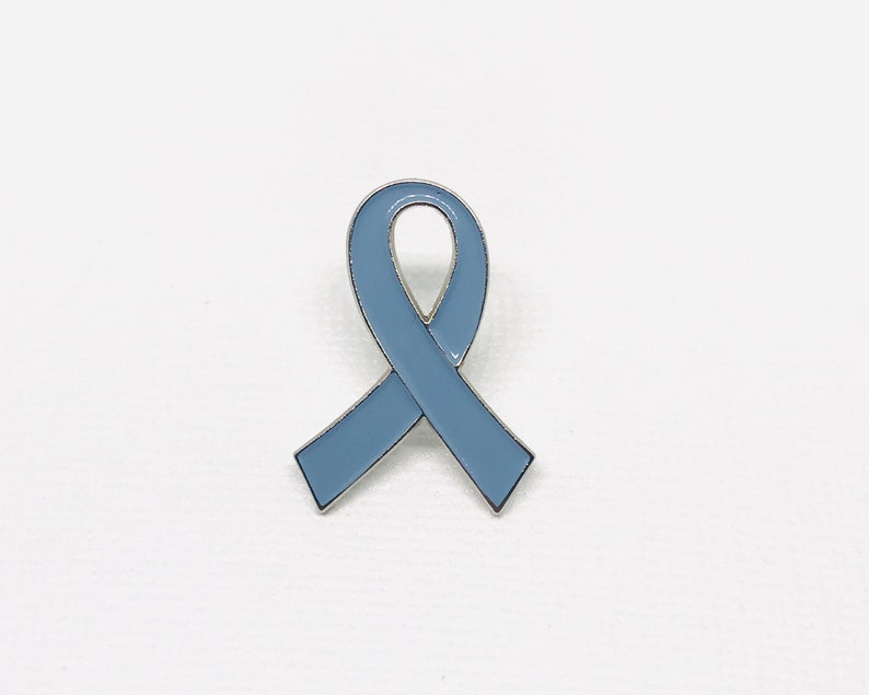 Prostate Cancer Awareness Blue Ribbon Enamel Pin Badge | Etsy