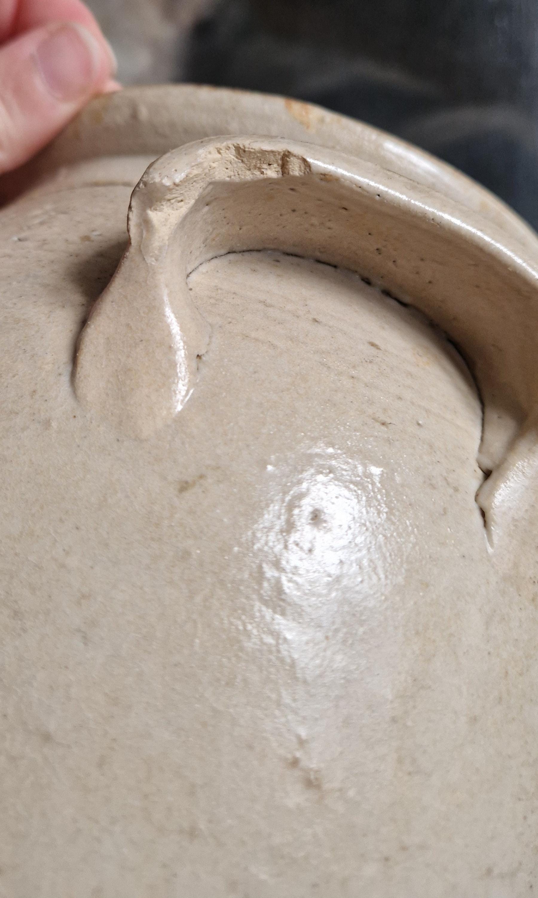 Antique Confit Fat Pot Container Earthenware Shabby Vintage From France ...