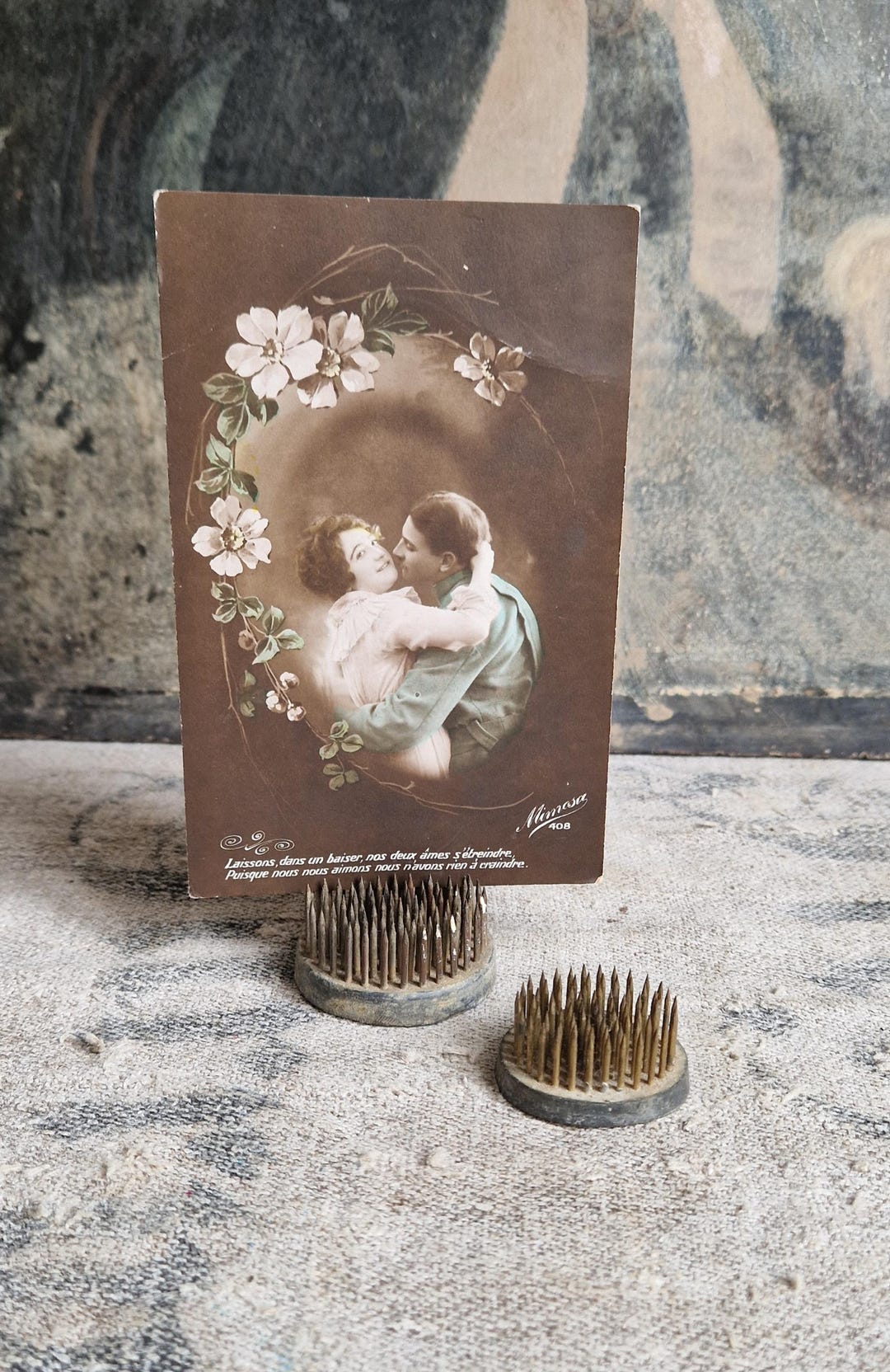 2 Flower Frogs Flower Hedgehogs for Flowers or Photos Made of Metal ...
