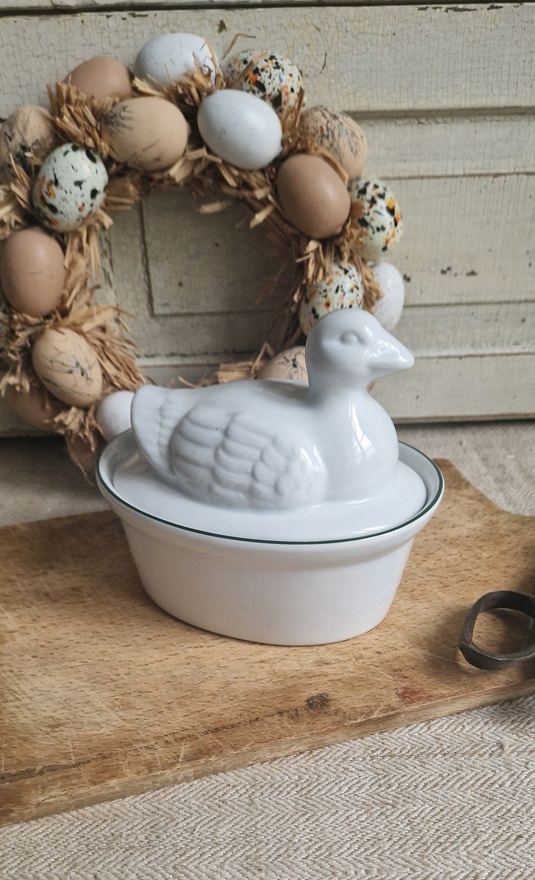 French Pate Form Foie Gras With Duck Shabby Vintage - Etsy