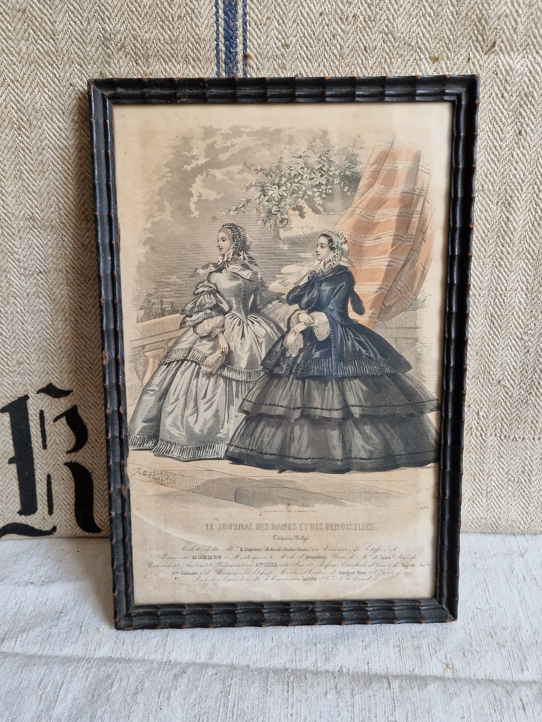 Antique Picture Frame Fashion Magazine Jules David France Around 1880 ...