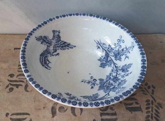 Antique Washing Bowl Bowl Wasmuel Hahn Shabby Vintage - Etsy