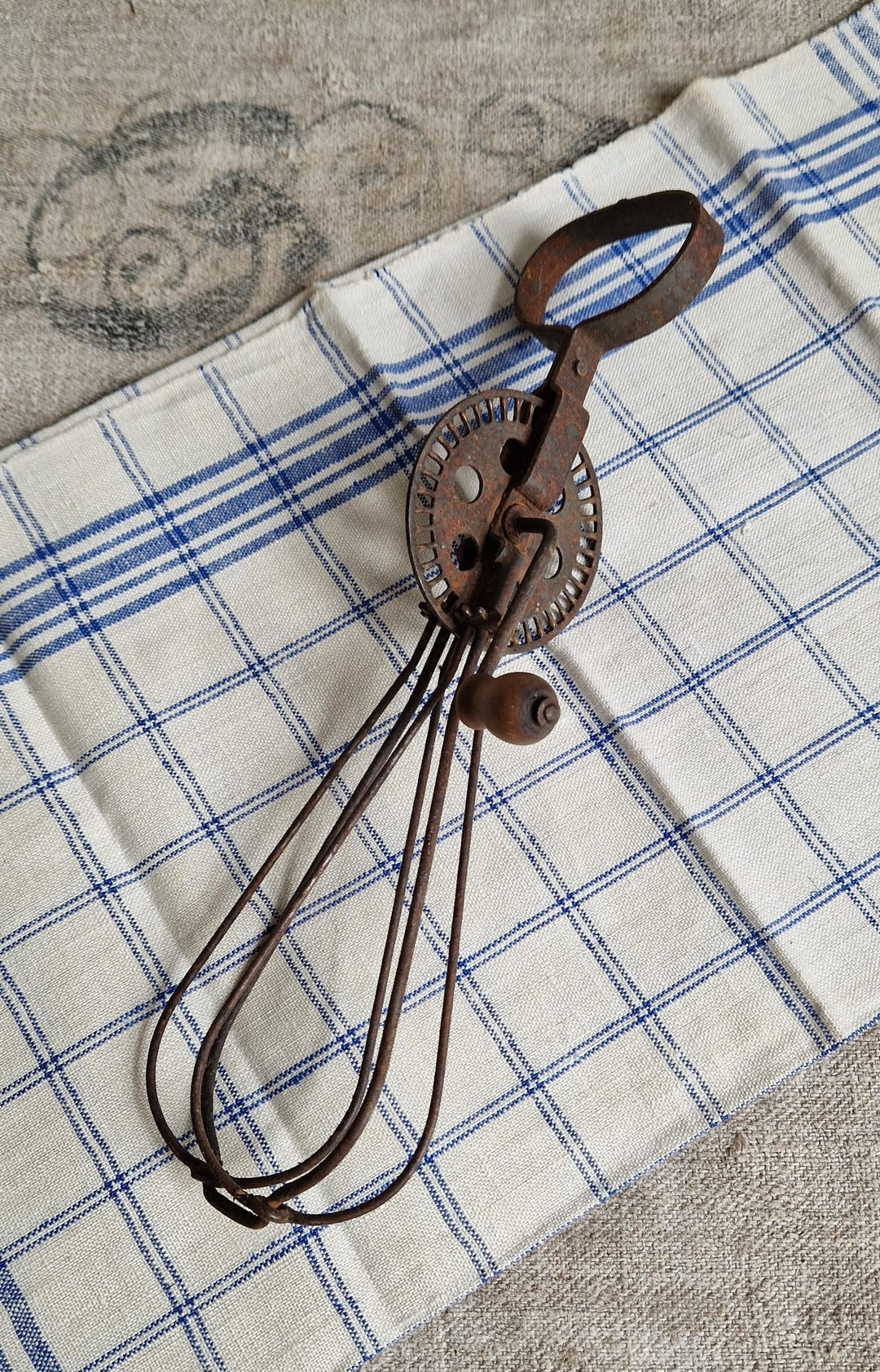 Antique Whisk From France With Age Patina Shabby Vintage - Etsy